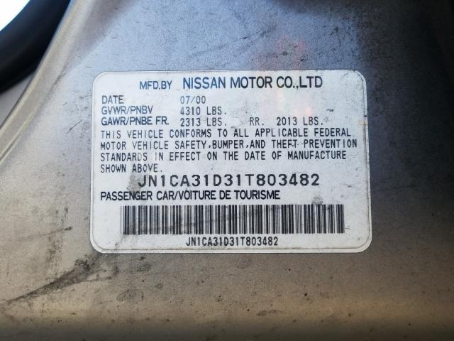 VIN: JN1CA31D31T803482 | NISSAN MAXIMA 2001 car history - Stat.vin